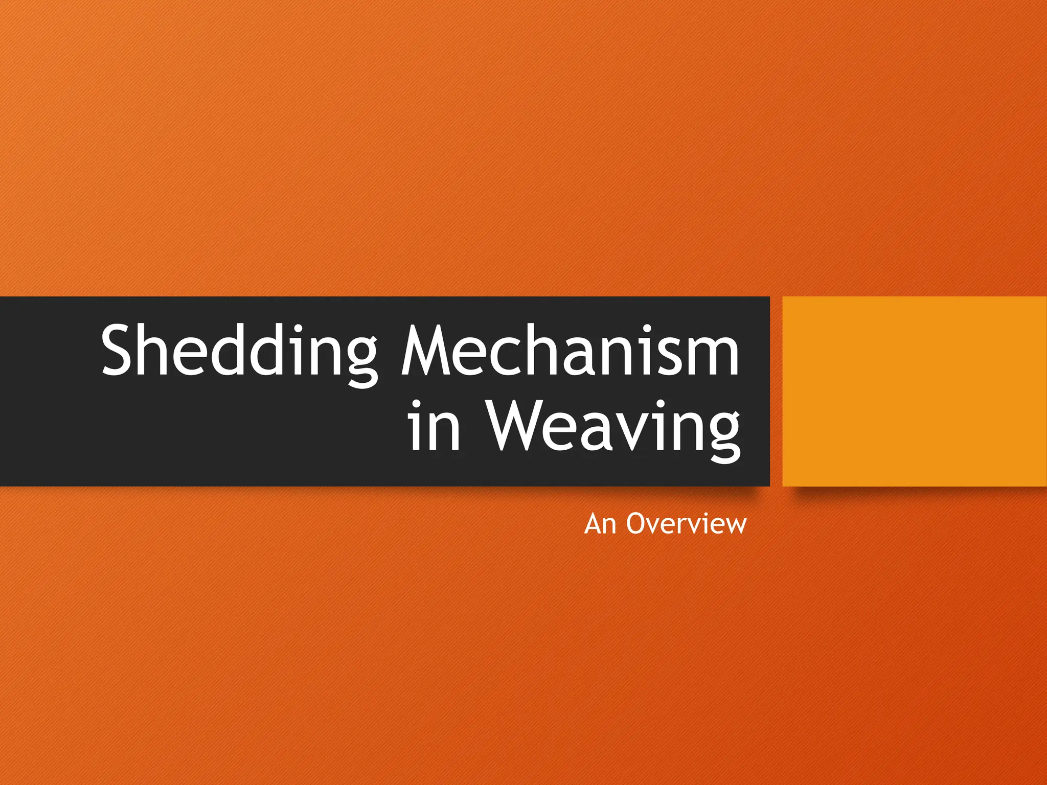Shedding_Mechanism_Presentation of different | PPTX