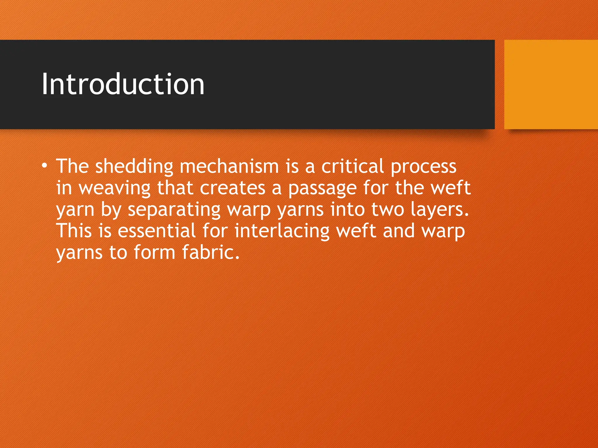 Shedding_Mechanism_Presentation of different | PPTX