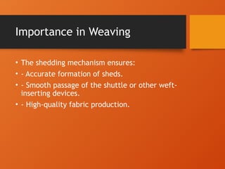 Shedding_Mechanism_Presentation of different | PPTX