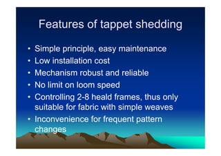 Woven Shedding Mechanisms | PDF