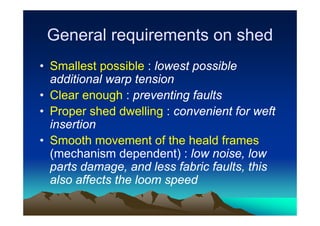 Woven Shedding Mechanisms | PDF