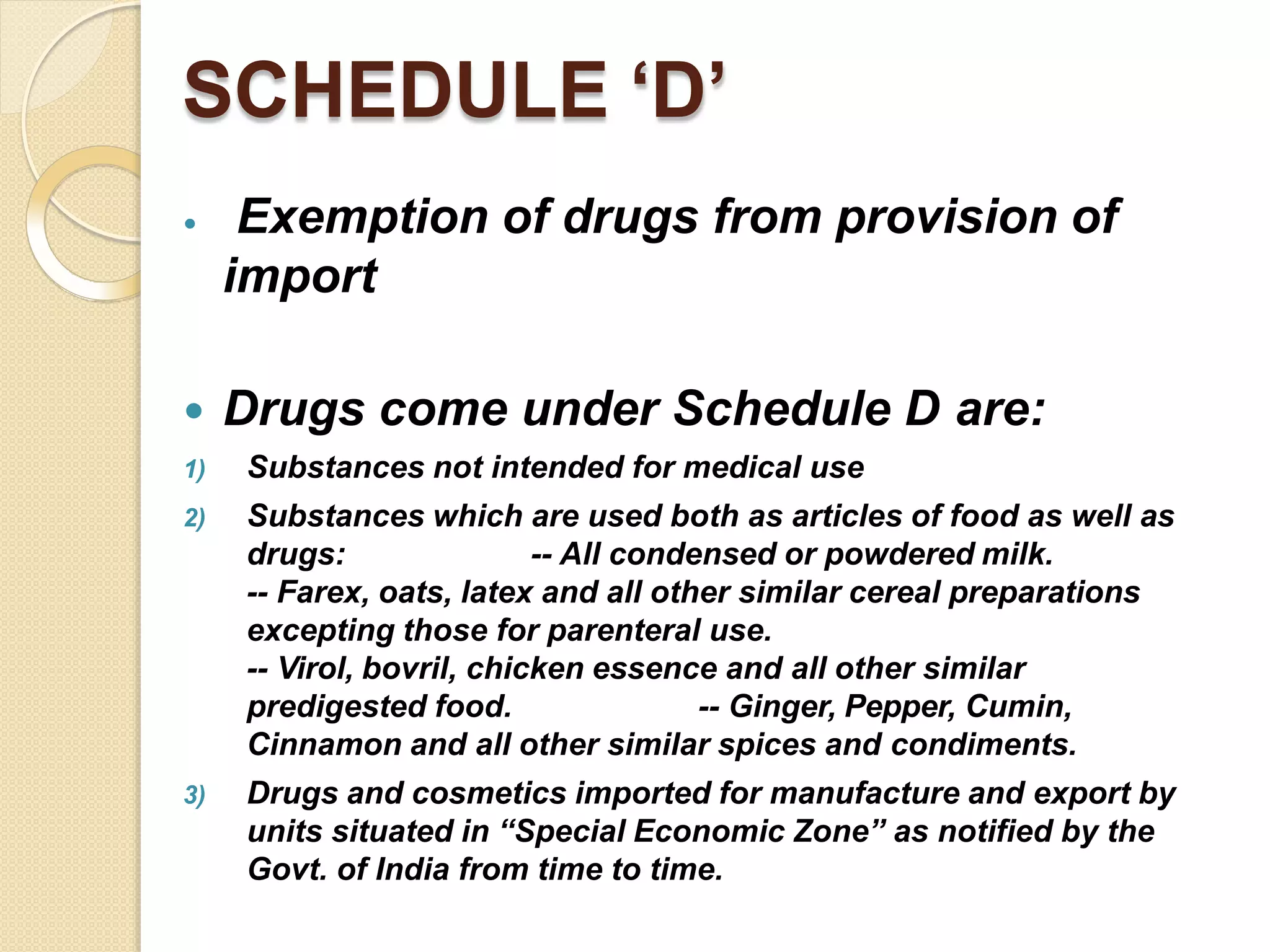 Schedules of Pharmacy | PPTX