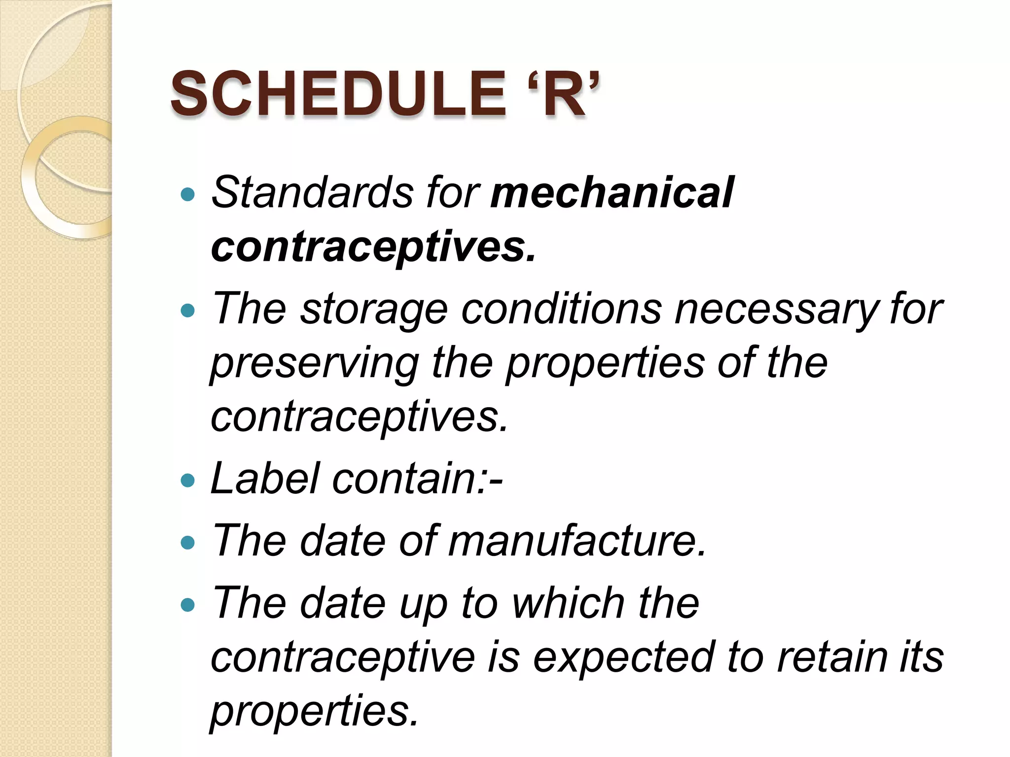Schedules of Pharmacy | PPTX