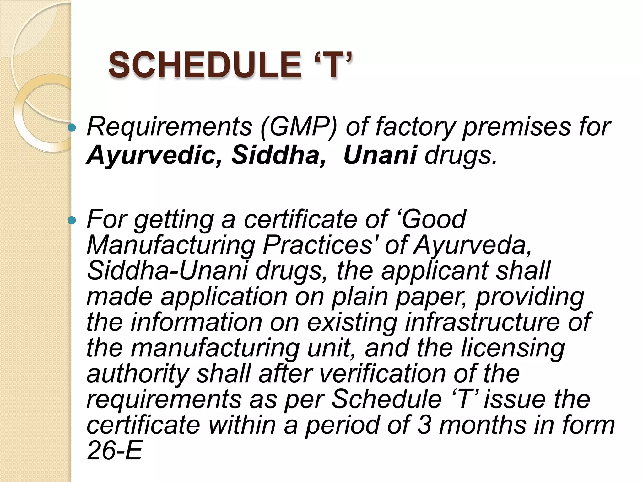 Schedules of Pharmacy | PPTX