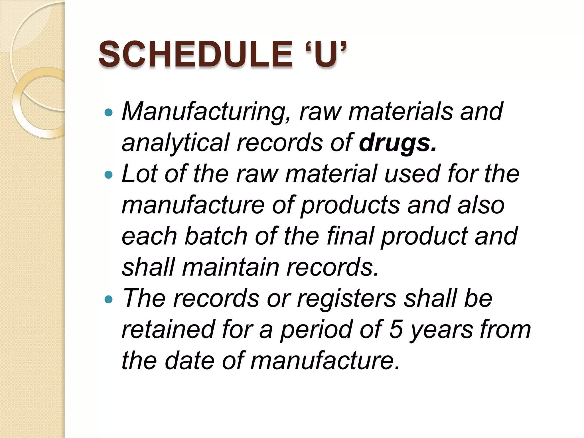Schedules of Pharmacy | PPTX