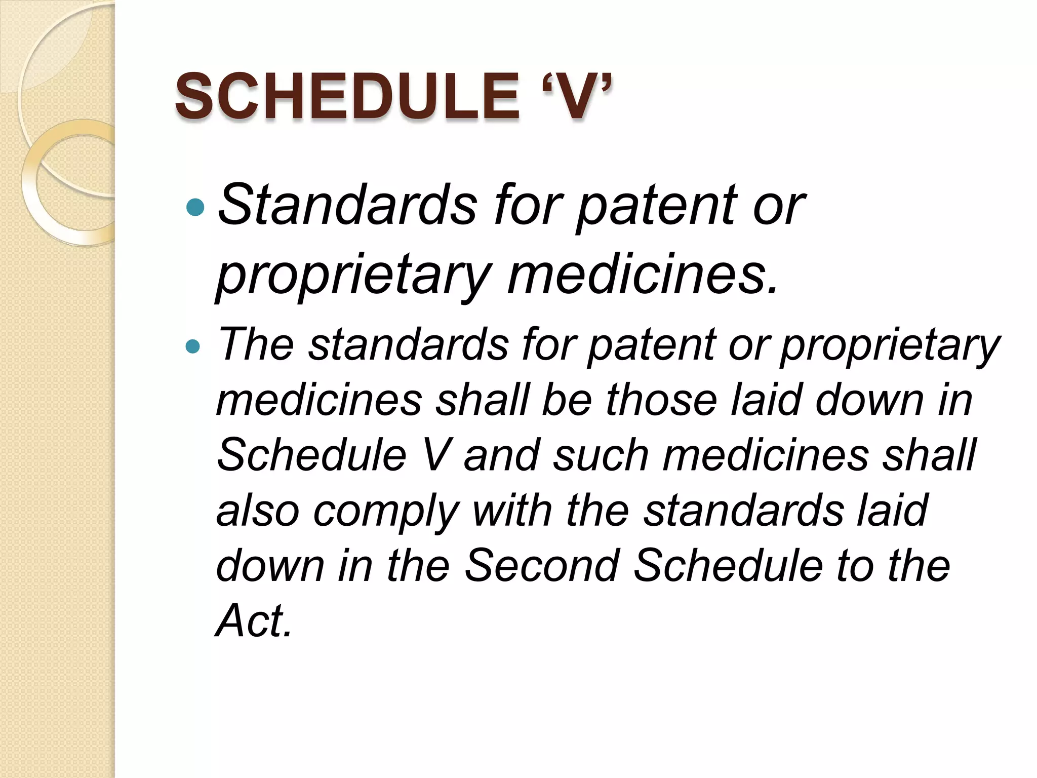 Schedules of Pharmacy | PPTX