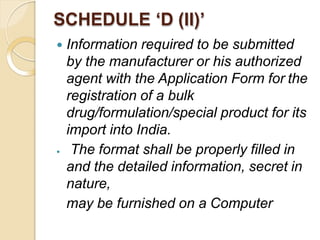 Schedules of Pharmacy | PPTX