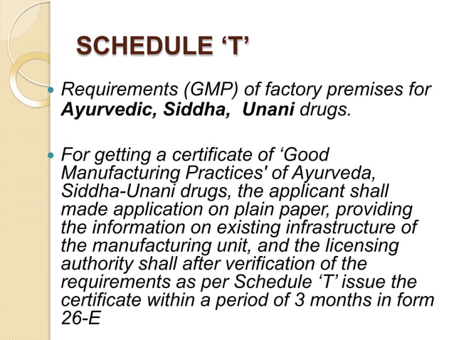Schedules of Pharmacy | PPTX