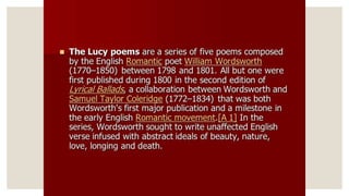 She dwelt among the untrodden ways - By william wordsworth.pptx