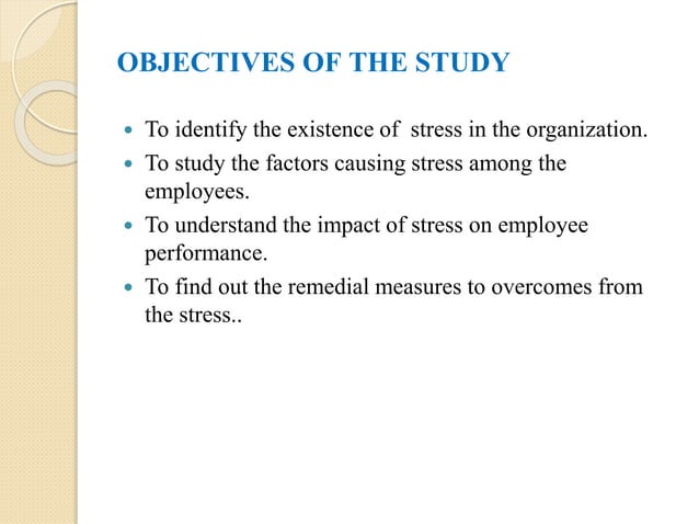 stress management project presentation | PPTX