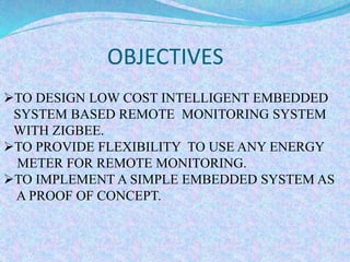 wireless energy meter monitoring with automatic tariff calculation ppt ...
