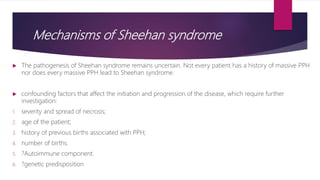 Sheehan's syndrome | PPTX | Pregnancy | Reproductive Health