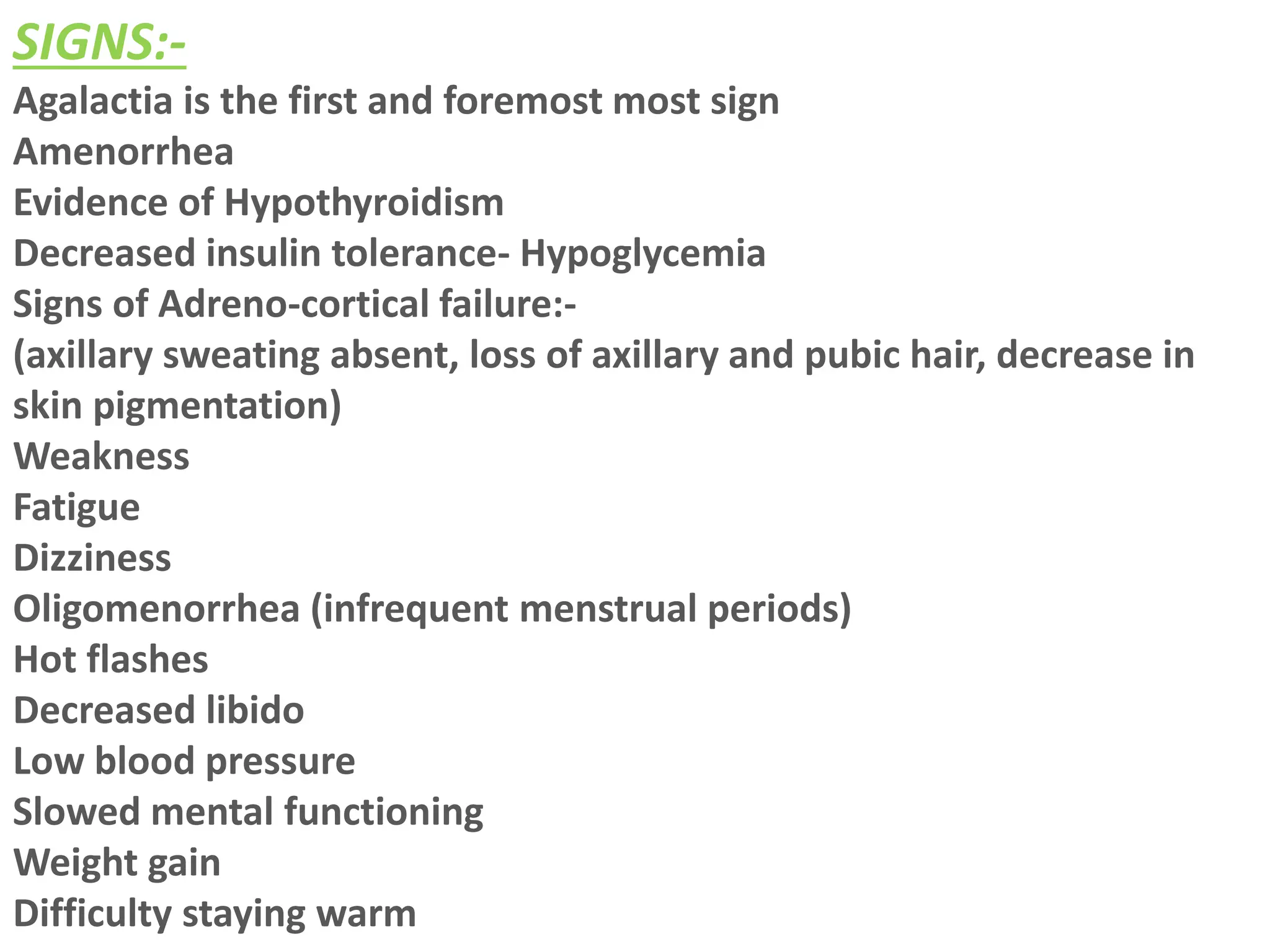 Sheehan's syndrome and simmond's syndrome | PPTX