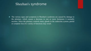 Sheehan syndroms | PPTX