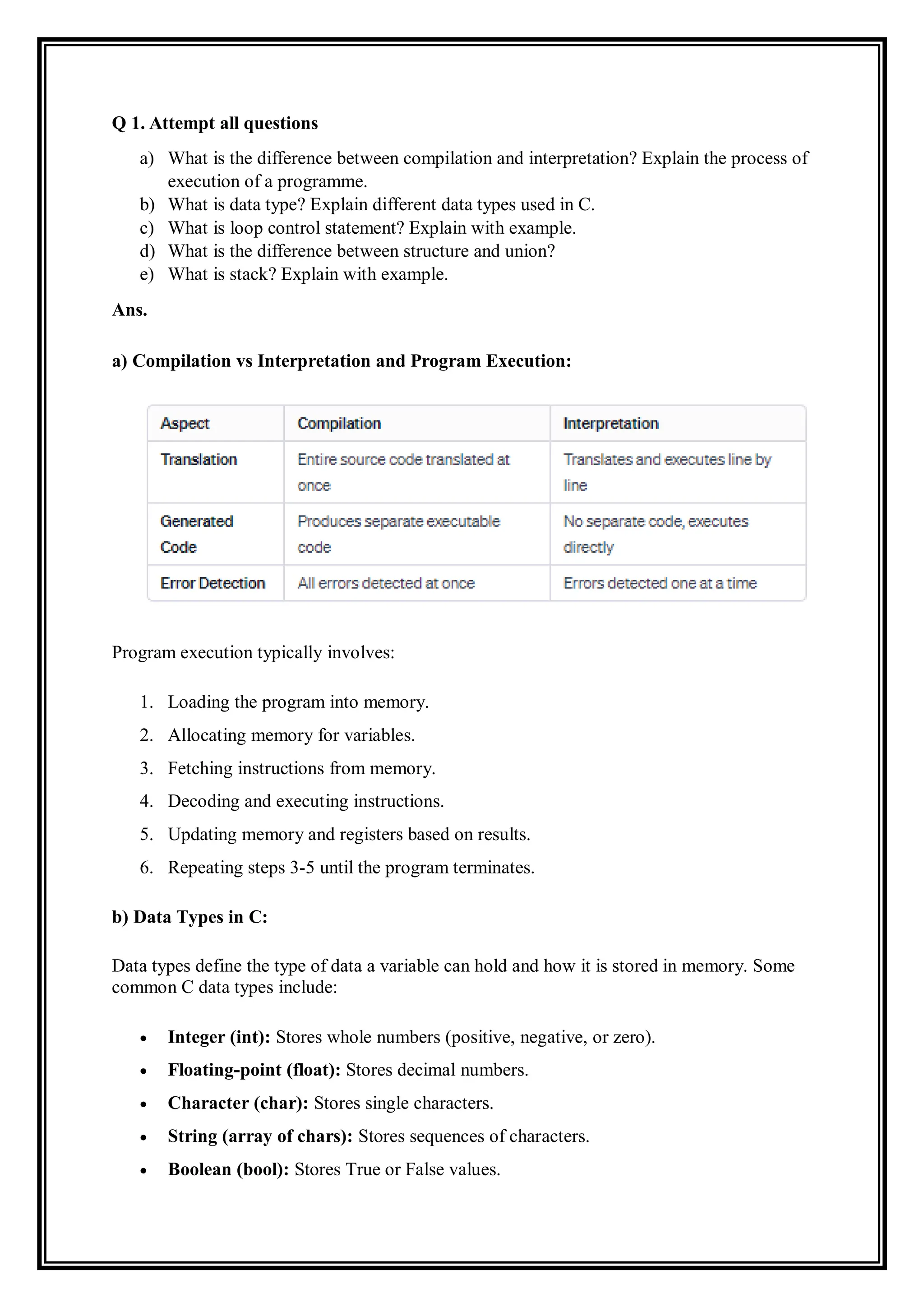 Cprogramming Questions For Practice End Term Pdf