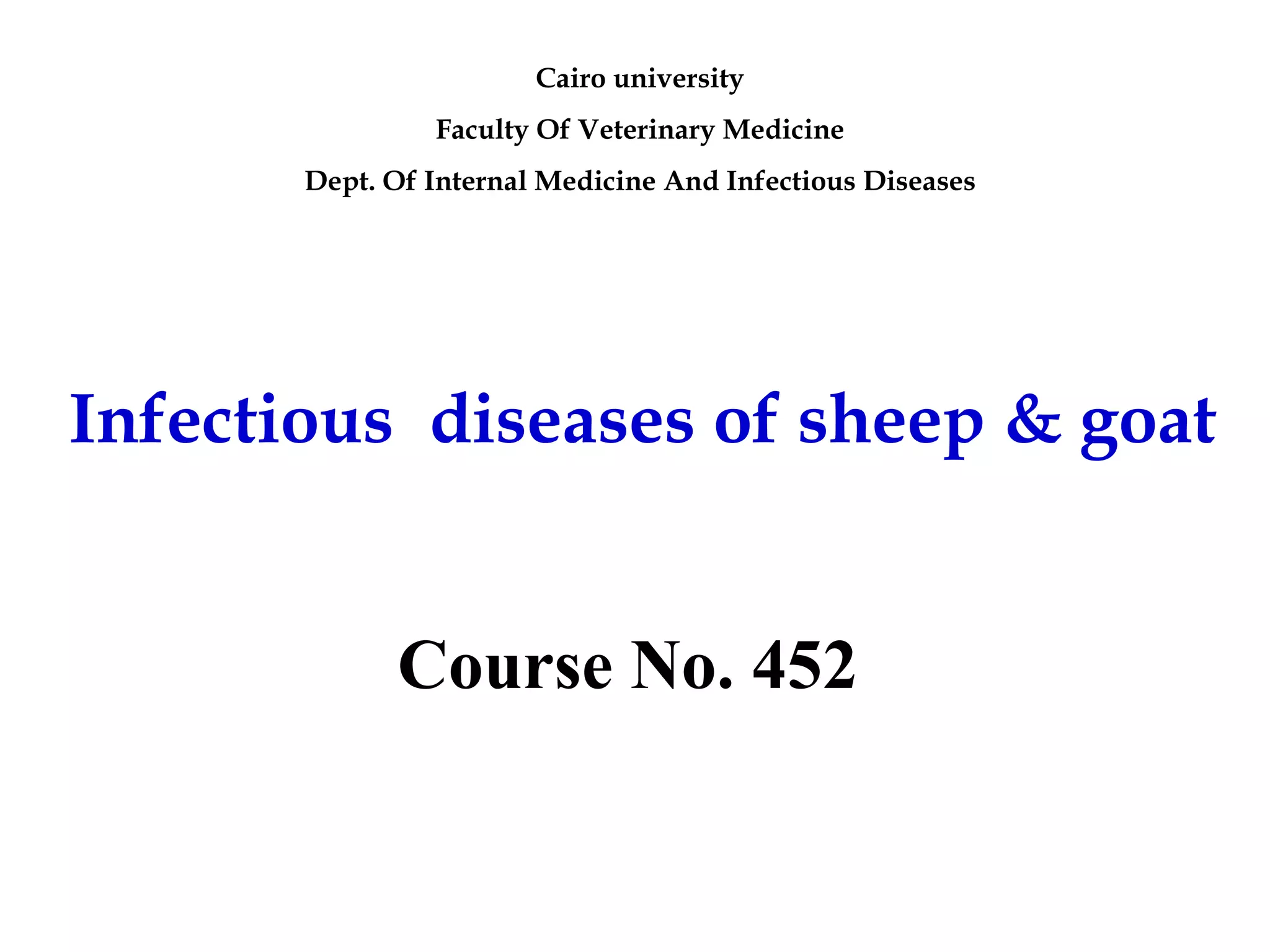 Sheep Diseases | PPT