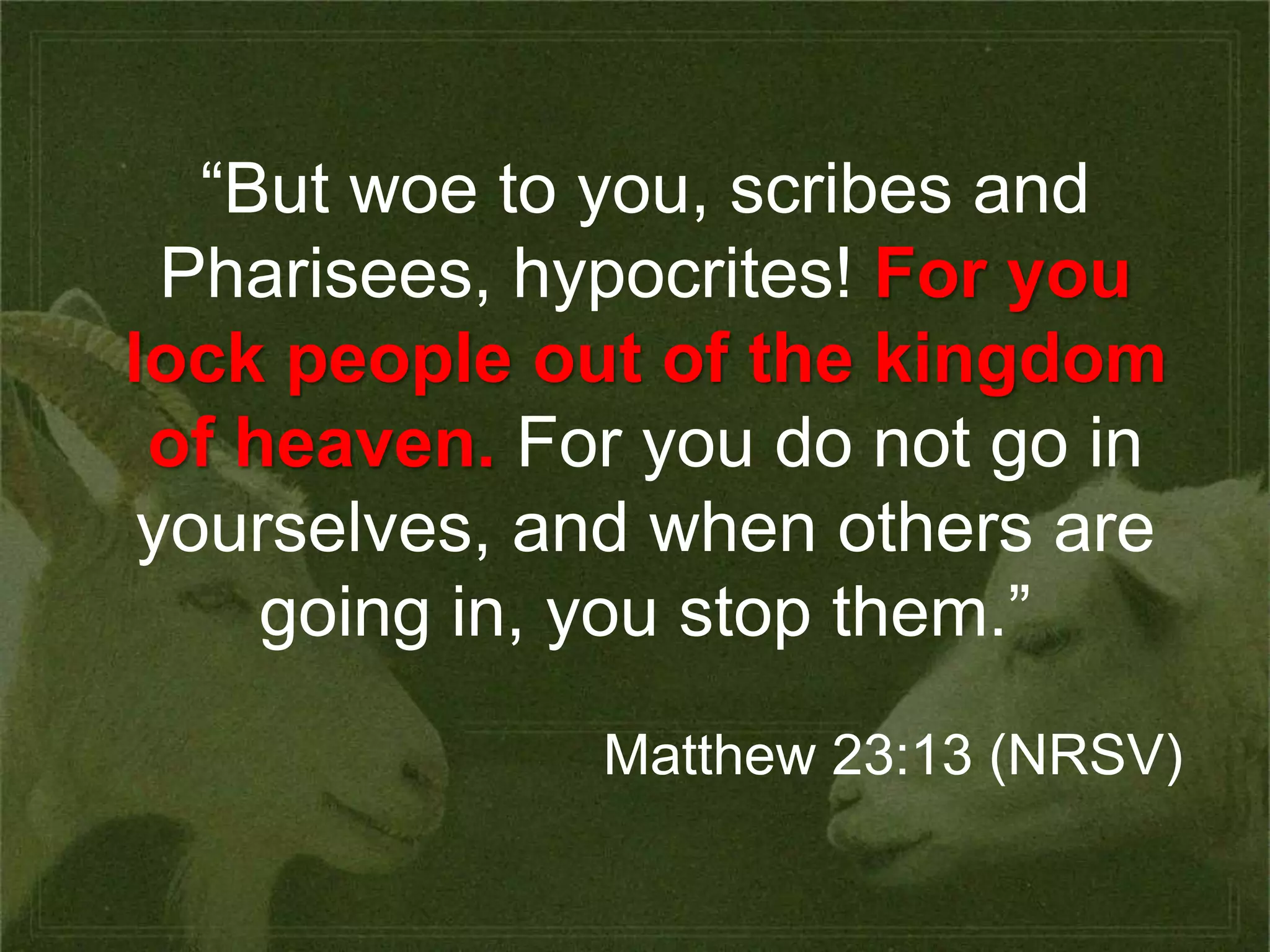 The Sheep and the Goats | A Sermon for Lent from Matthew 25:31-46 | PPTX