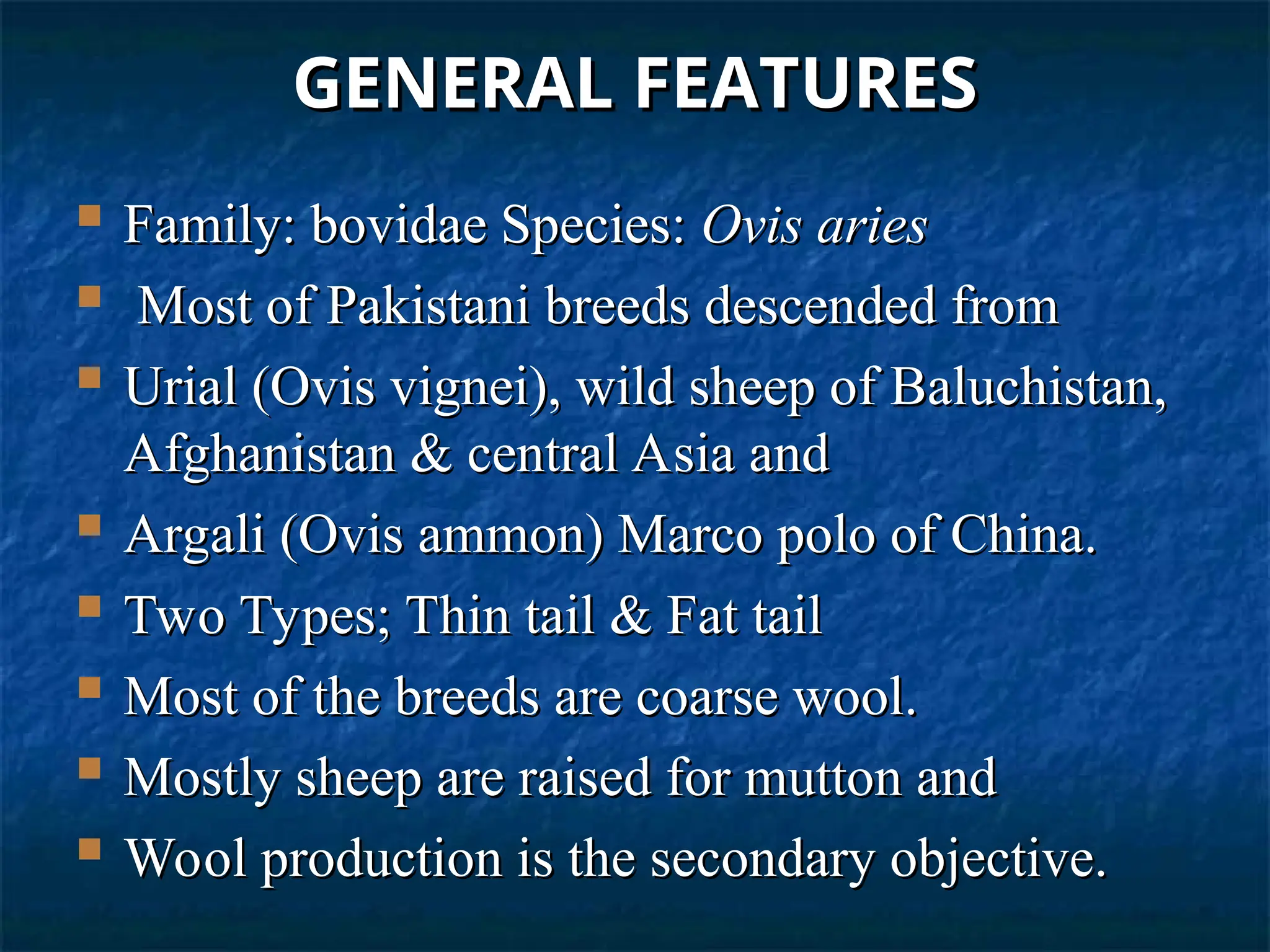 SHEEP BREEDS of Pakistan in All Areas.ppt