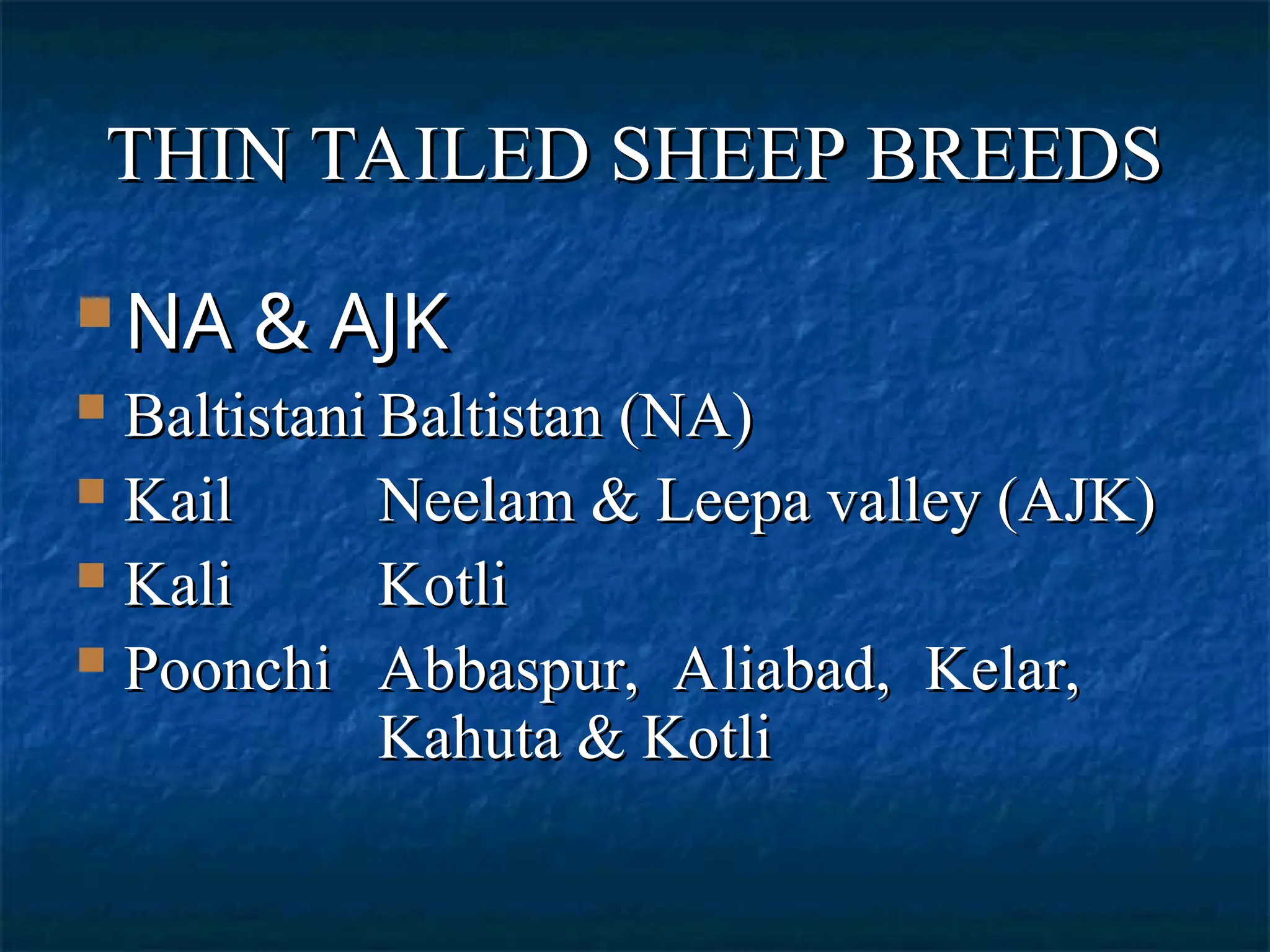 SHEEP BREEDS of Pakistan in All Areas.ppt