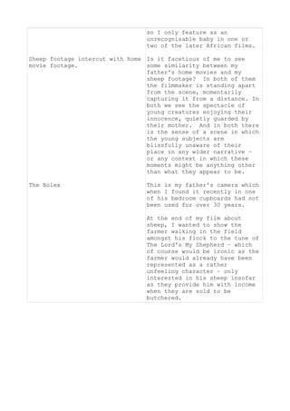 Sheep film script 2 | DOC | Movies | Entertainment