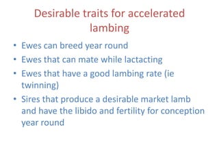 Genetic basis and improvement of reproductive traits | PPTX
