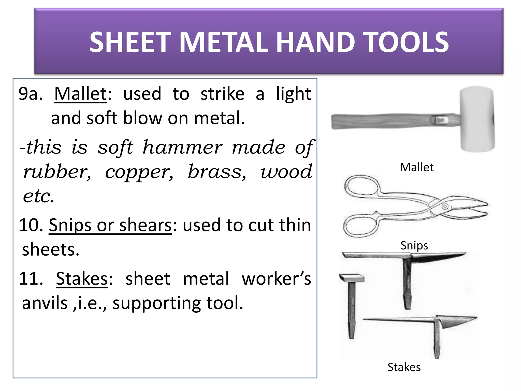Sheet metal shop | PPTX