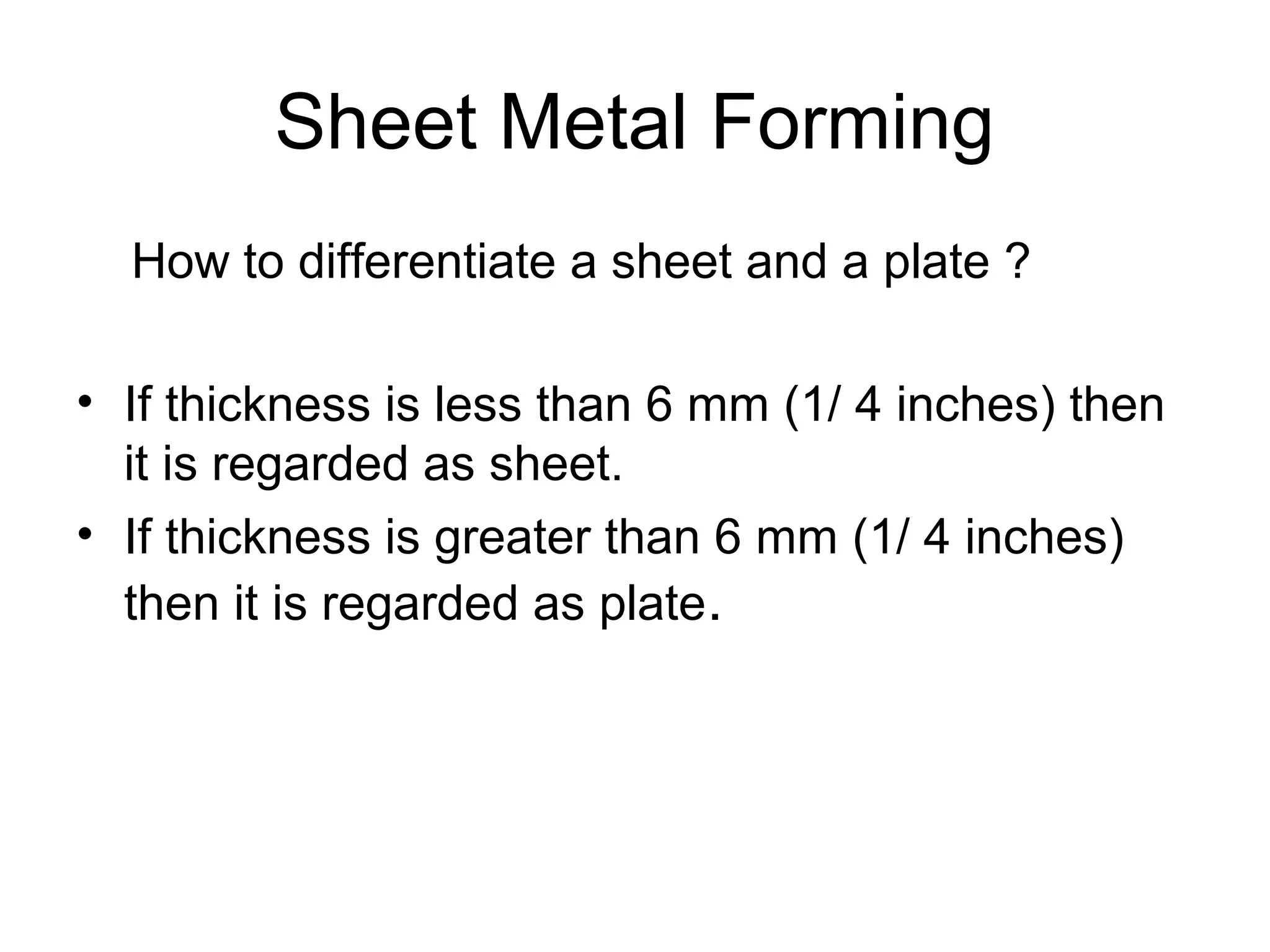 Sheet Metal Forming | PPT