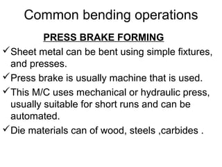 Sheet Metal Forming | PPT