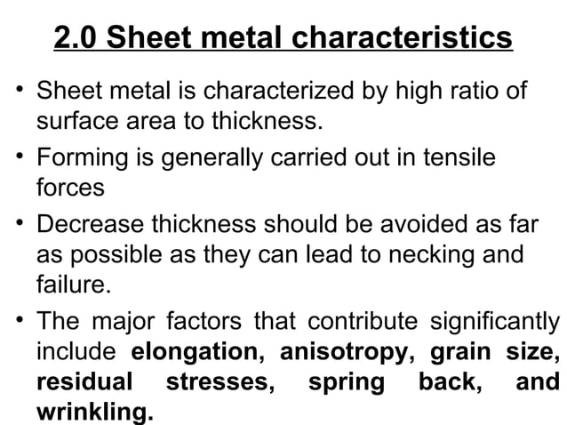 Sheet Metal Forming | PPT
