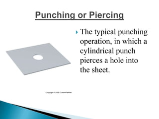 Sheet metal-operations | PPTX