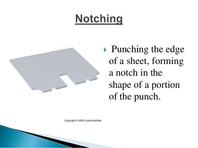 Sheet metal-operations