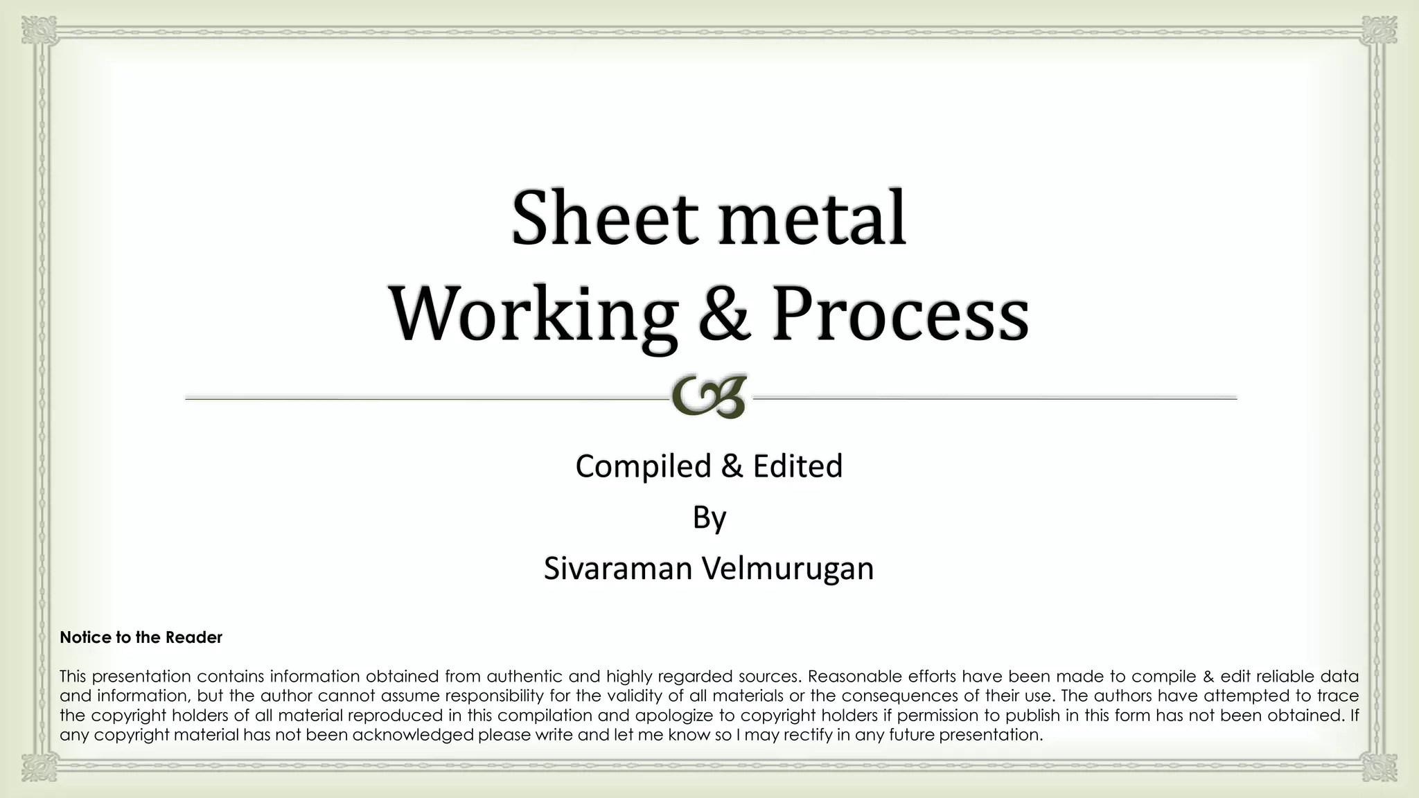 Sheet Metal Working & Process | PDF