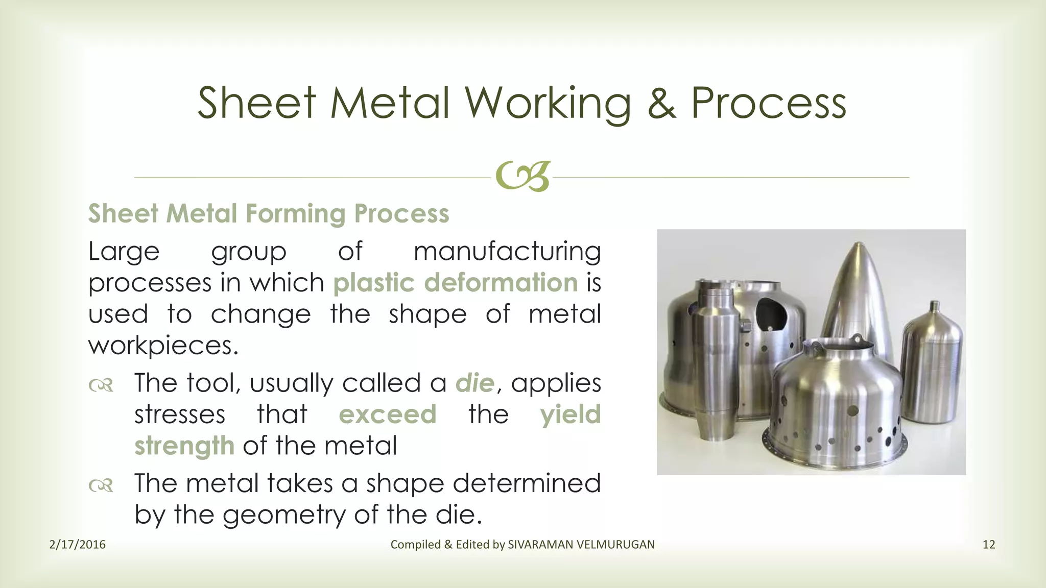 Sheet Metal Working & Process | PDF