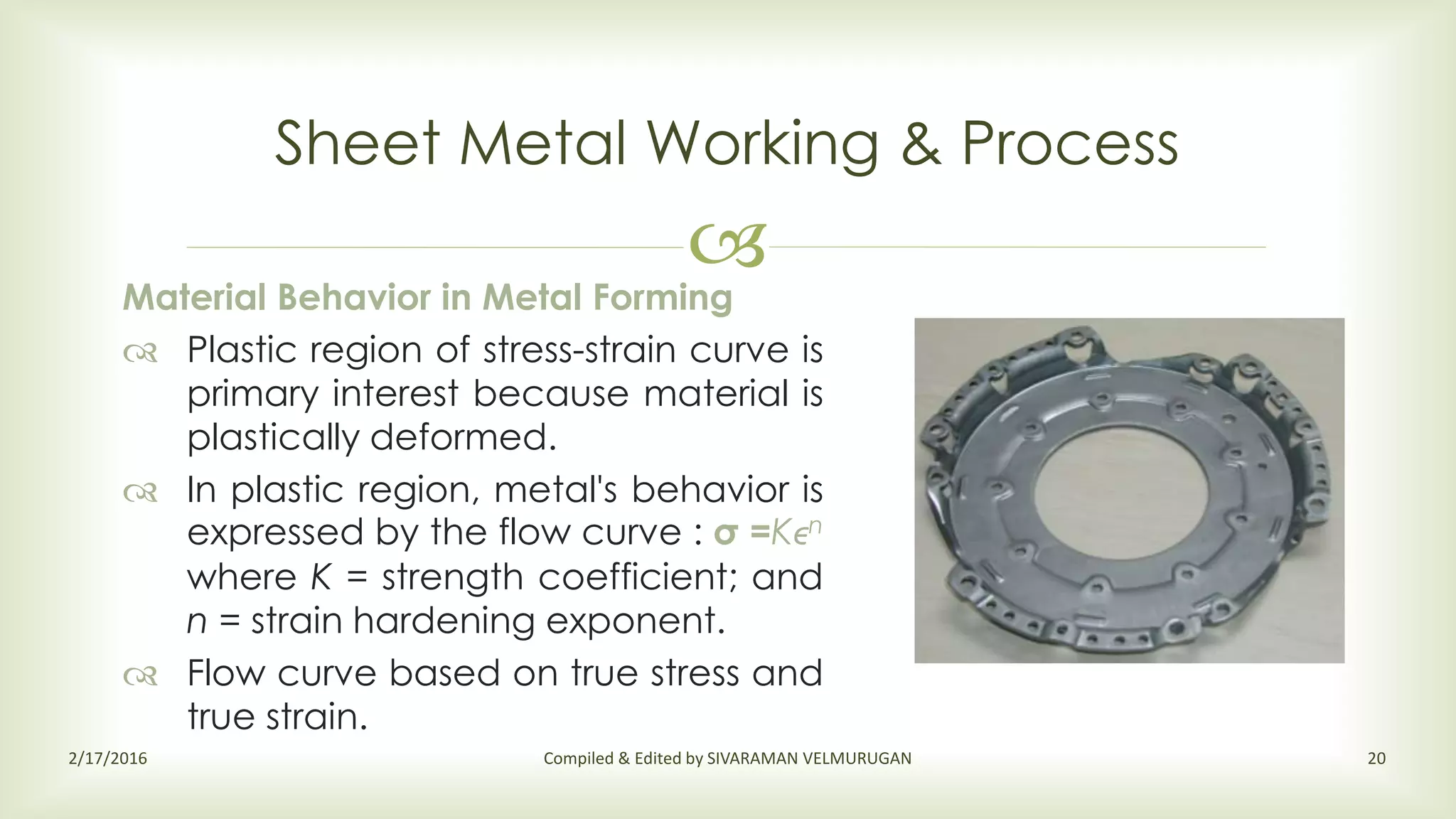 Sheet Metal Working & Process | PDF
