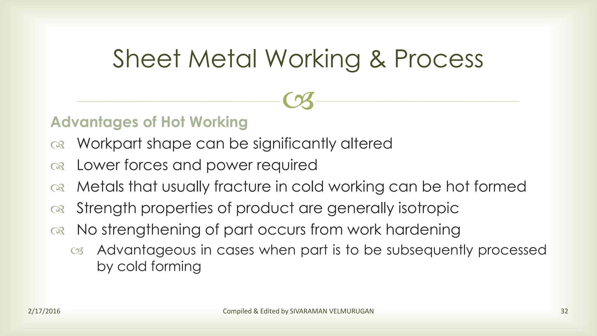 Sheet Metal Working & Process | PDF