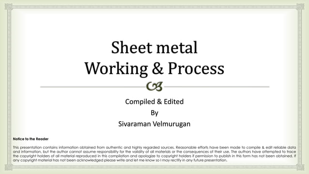 Sheet Metal Working & Process | PDF