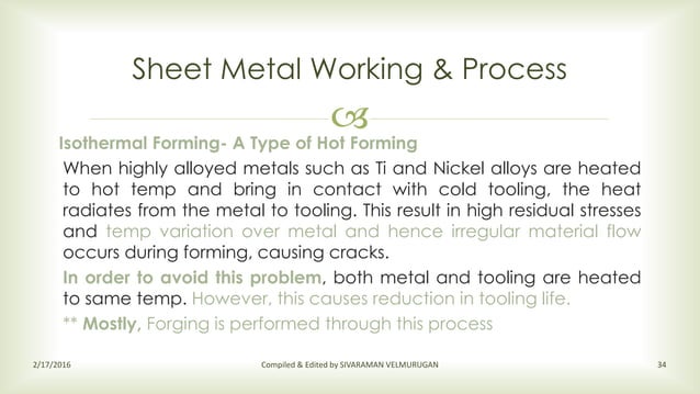 Sheet Metal Working & Process | PDF