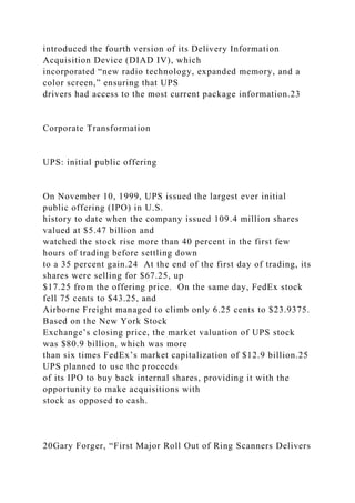 Sheet1Case Study FedEx and UPS-- The War ContinuesPlease note tha.docx