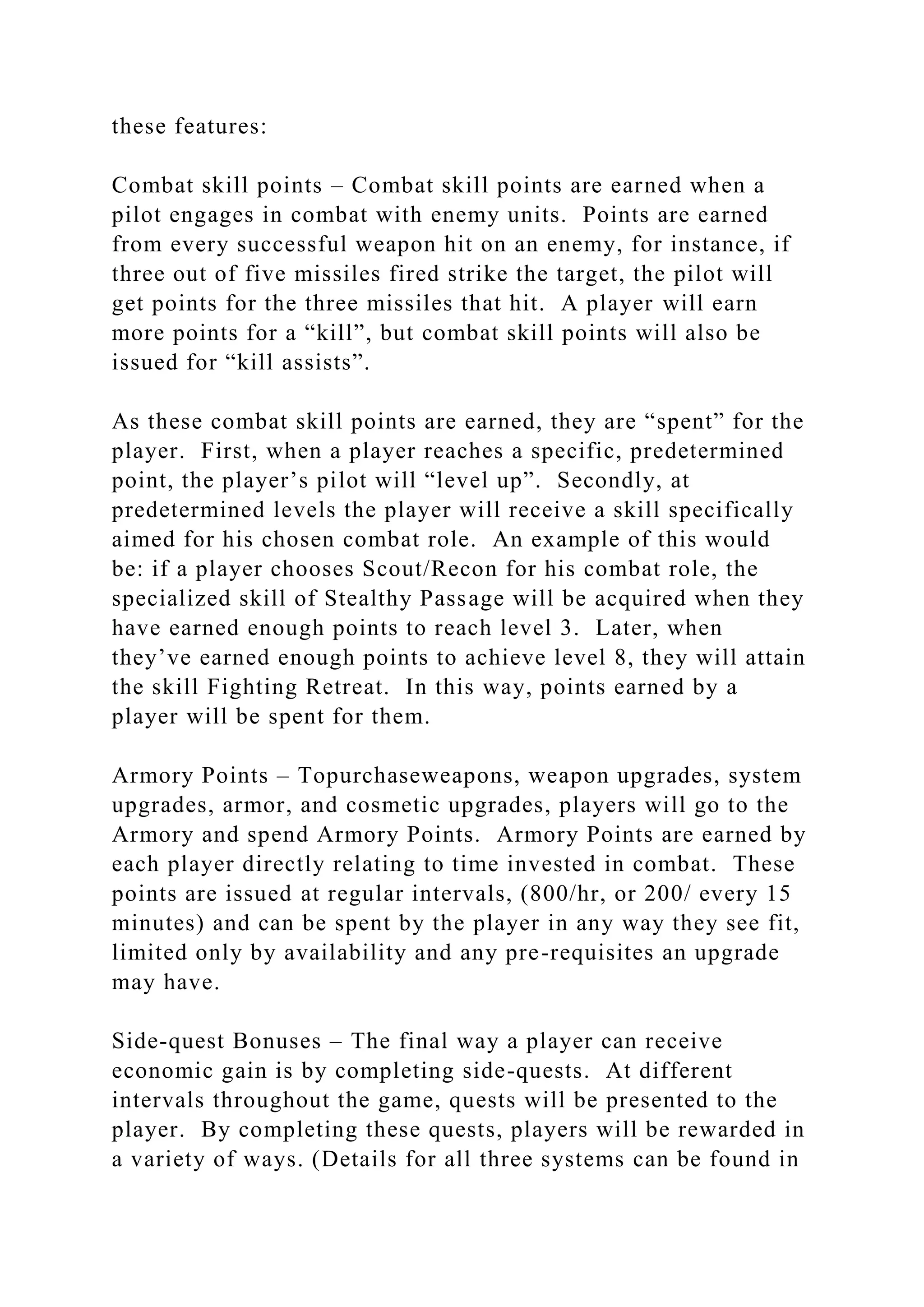 Sheet1Economy for The ProjectScout Recon SkillsLevelFunctionAssau.docx