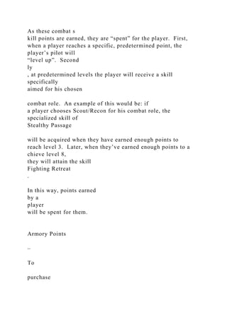 Sheet1Economy for The ProjectScout Recon SkillsLevelFunctionAssau.docx