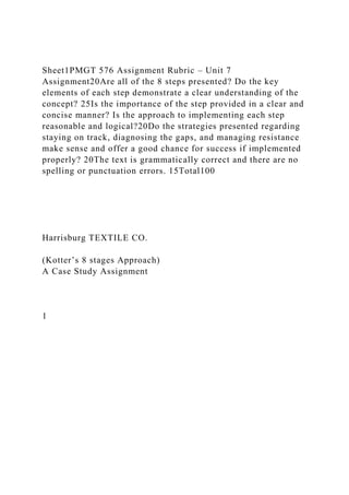 Sheet1PMGT 576 Assignment Rubric – Unit 7 Assignment20Are all of t.docx