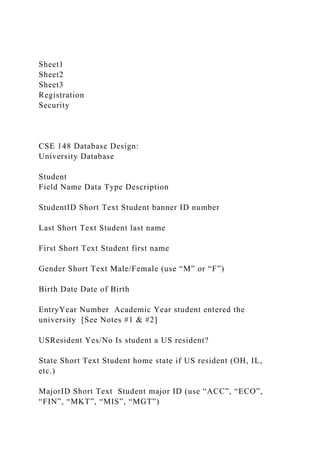 Sheet1Sheet2Sheet3RegistrationSecurityCSE 148 Data.docx