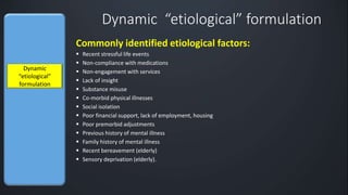 Psychiatric assessment; management & formulation | PPTX