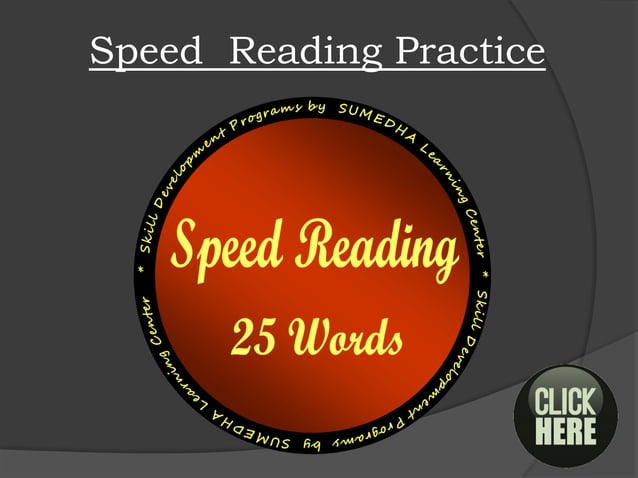 speed reading program for kids | PDF
