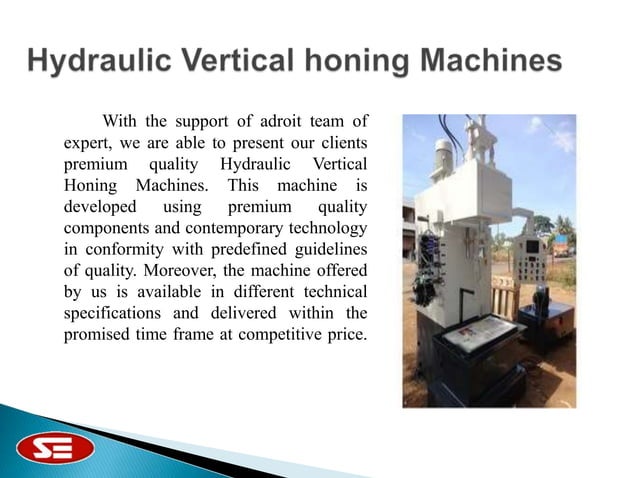 Honing Machines and Spare Parts By Sheetal Engineers | PPTX