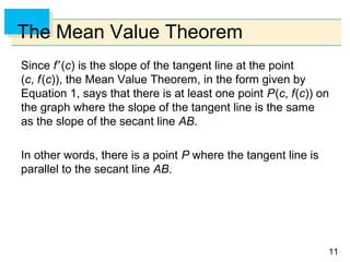 MEAN VALUE THEOREM | PPT