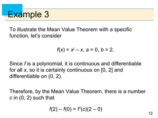 MEAN VALUE THEOREM | PPT