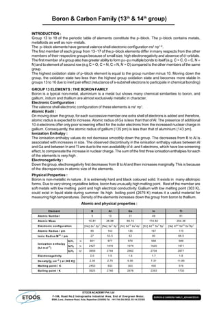 Sheet boron and_carbon_family_jh_sir-4220 | PDF