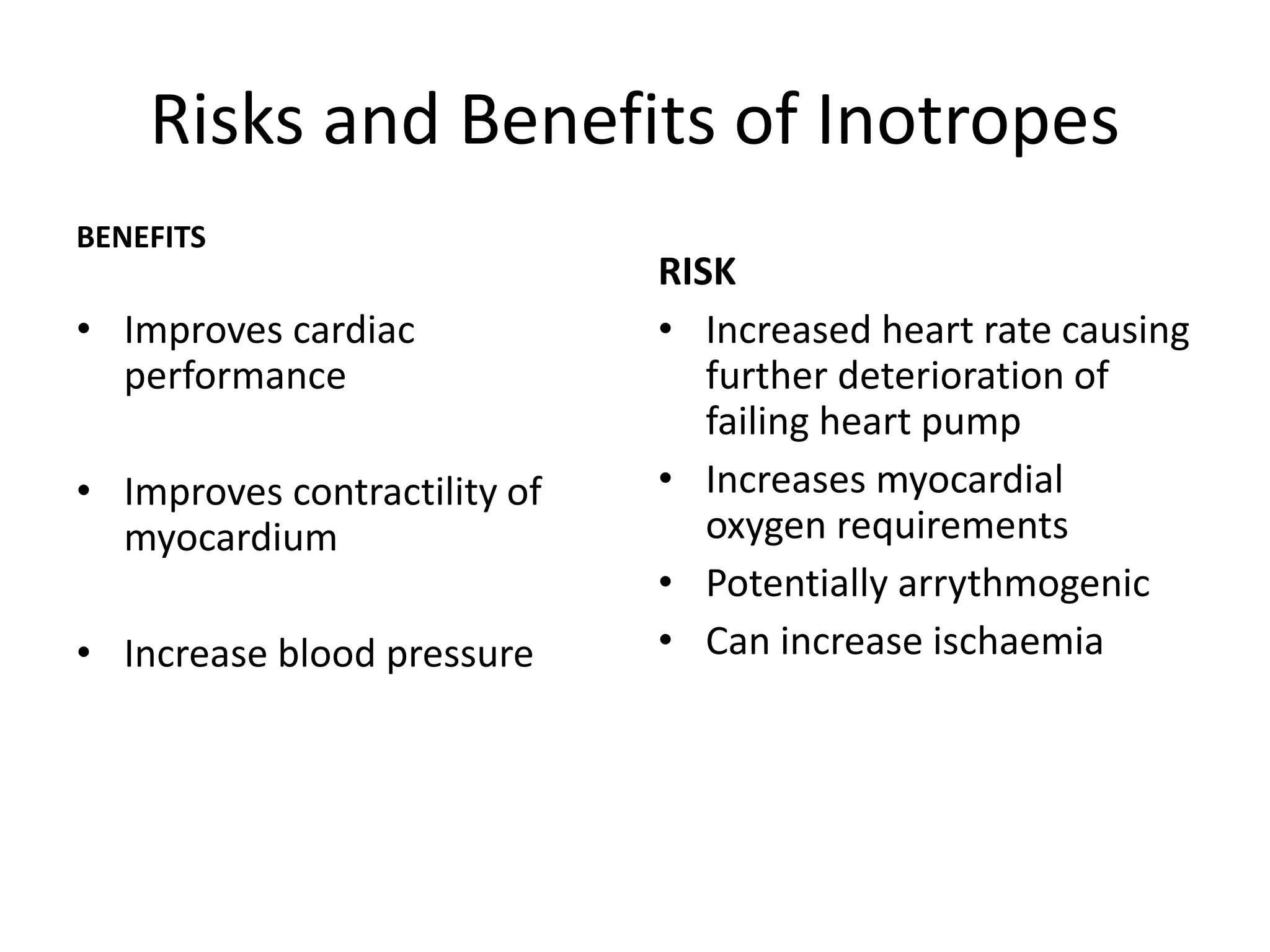 Inotropic agents, or inotropes, are medicines that change the force of ...