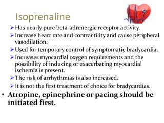 Inotropic agents, or inotropes, are medicines that change the force of ...